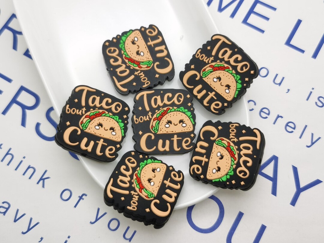 Silicone Bead Taco Bout Cute Focal Bead for Pen Bracelet Necklace ...