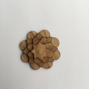 Zebra Wood Lapel Pin Wood Lapel Pin Mens Lapel Flower - Etsy