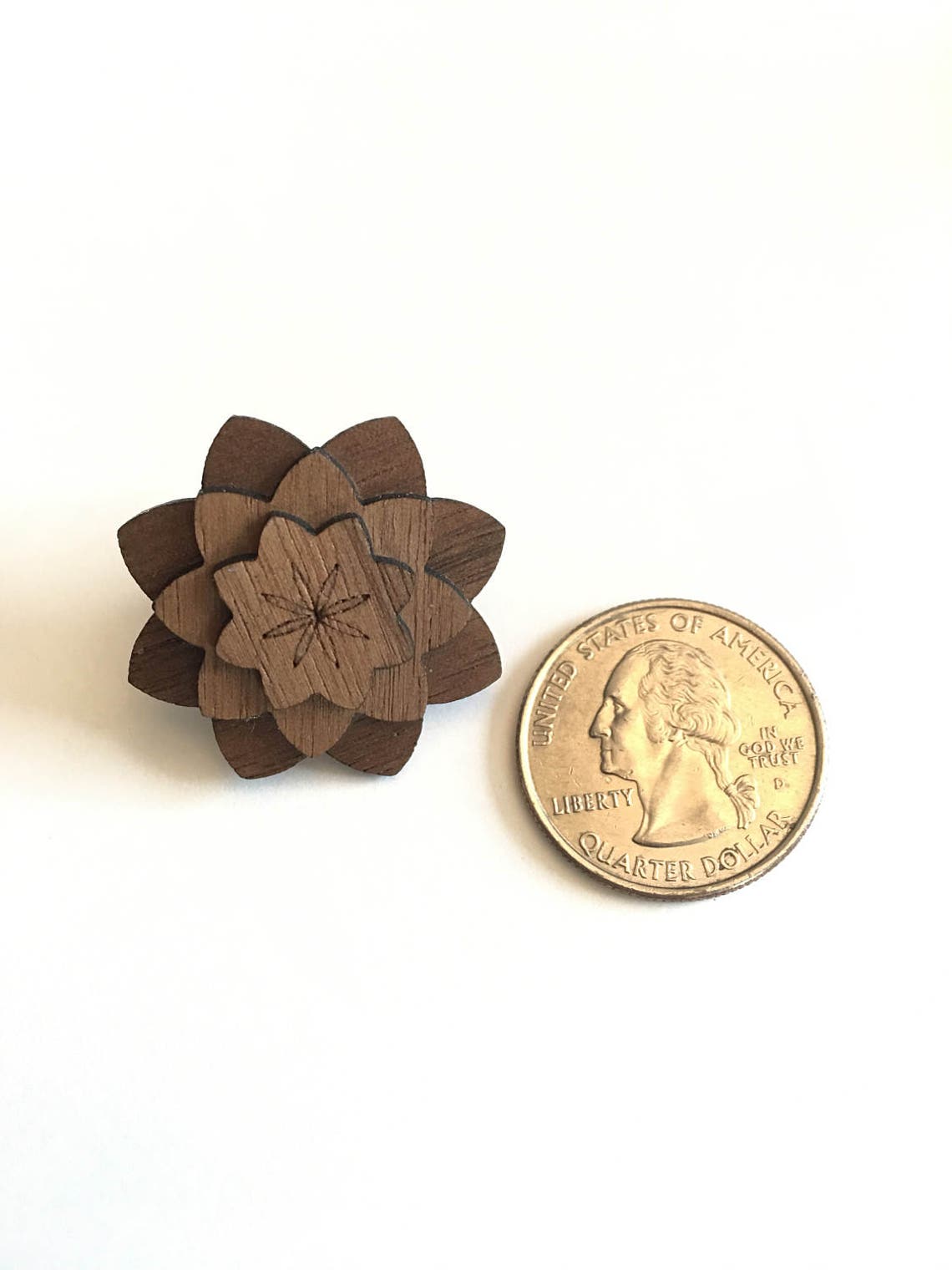 Walnut Kids Lapel Pin Wood Lapel Pin - Etsy