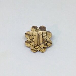 Zebra Wood Lapel Pin Wood Lapel Pin Mens Lapel Flower - Etsy
