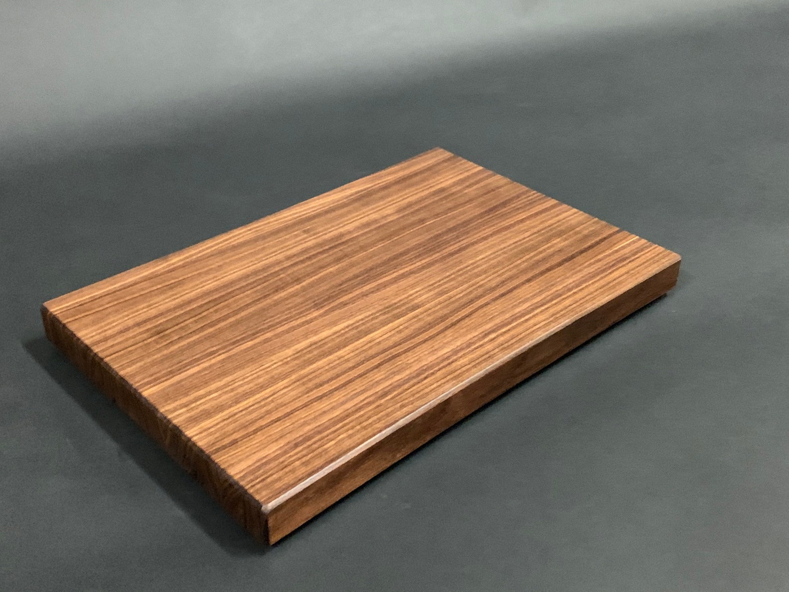 Wood Cutting Board Edge Grain Walnut Serving Kitchen Wedding ...