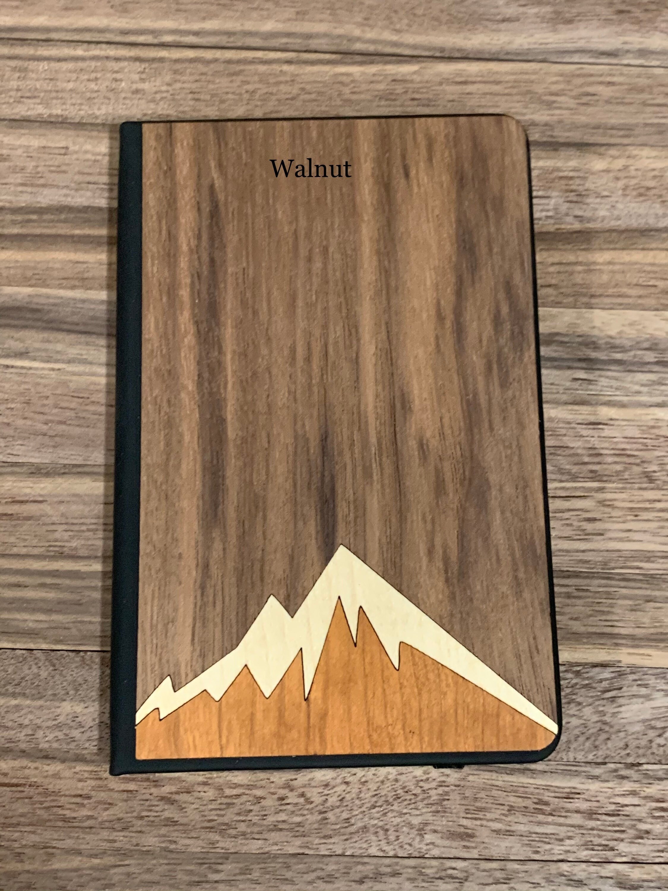 Wooden Notebook Journal Mini Pocketbook | Etsy