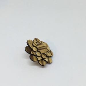 Zebra Wood Lapel Pin Wood Lapel Pin Mens Lapel Flower - Etsy