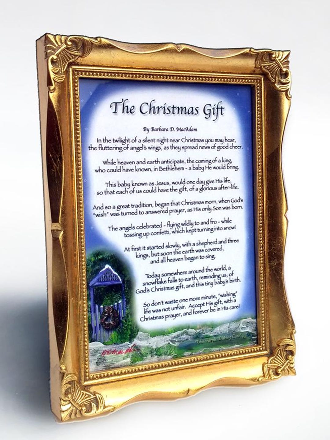 Christmas Poem Print - "the Christmas Gift" 5x7 (digital Download) - Etsy
