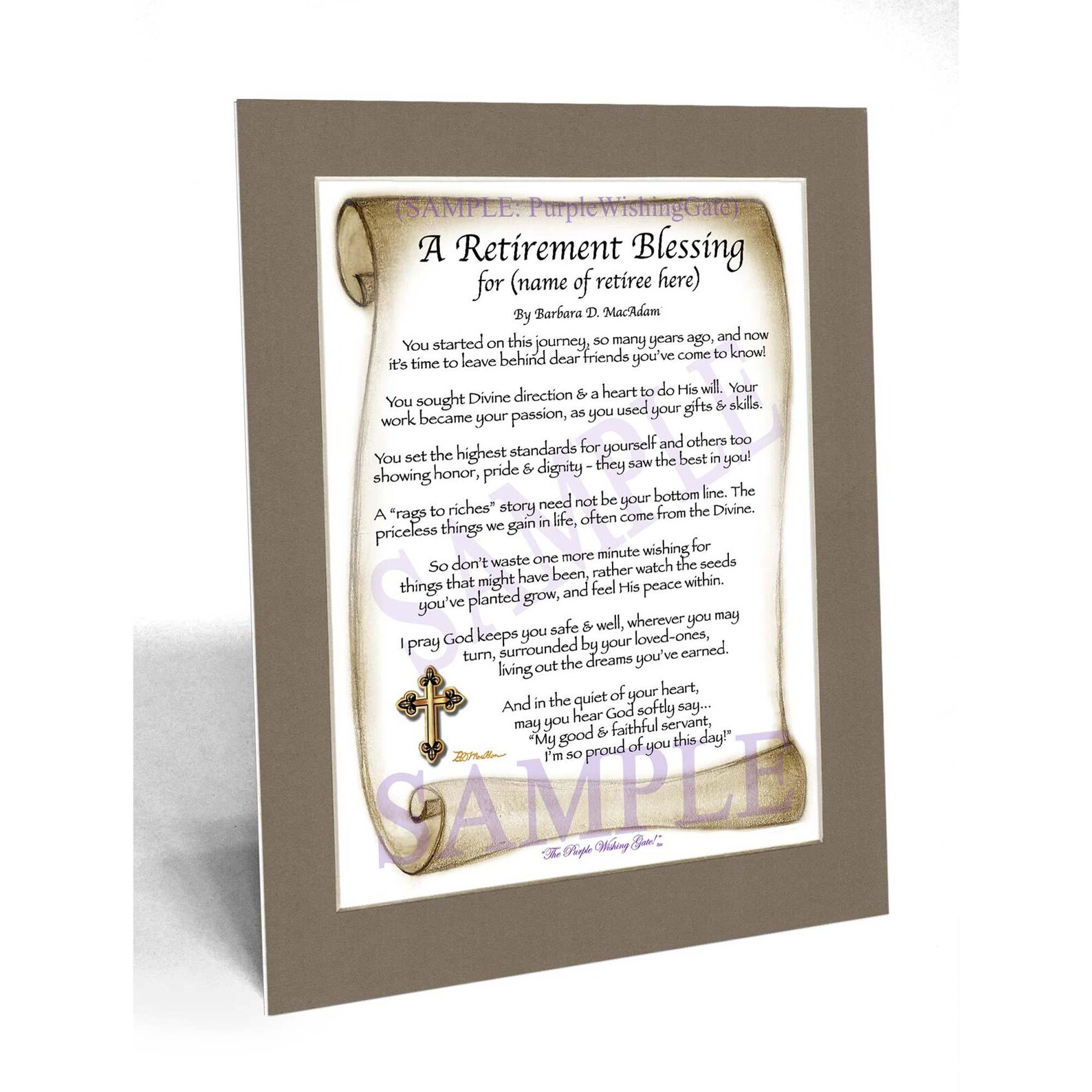 Personalized Retirement Blessing, Frame-able Retirement Poem, 8x10-inch ...