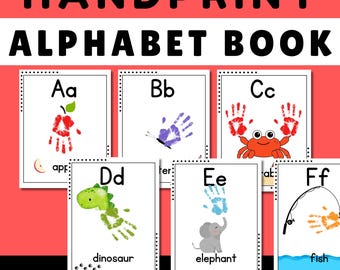 My Handprint Alphabet Book - Etsy