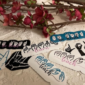 Sign Language Sticker Pack - Etsy