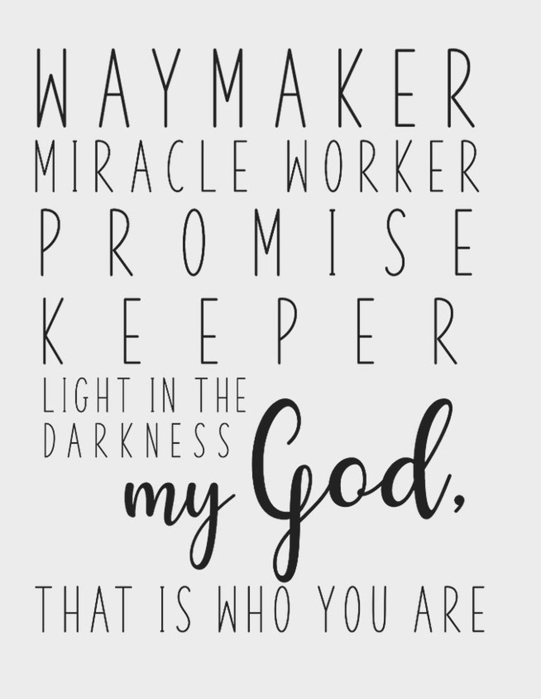 Waymaker Png File - Etsy