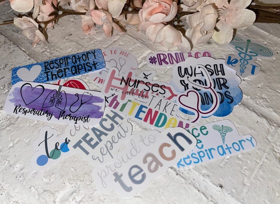 Occupation Sticker Packs Nurse Respiratory Therapist | Etsy