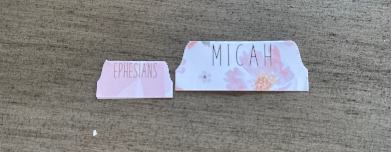 Glossy Vinyl Bible Tabs With Placement Guide - Etsy