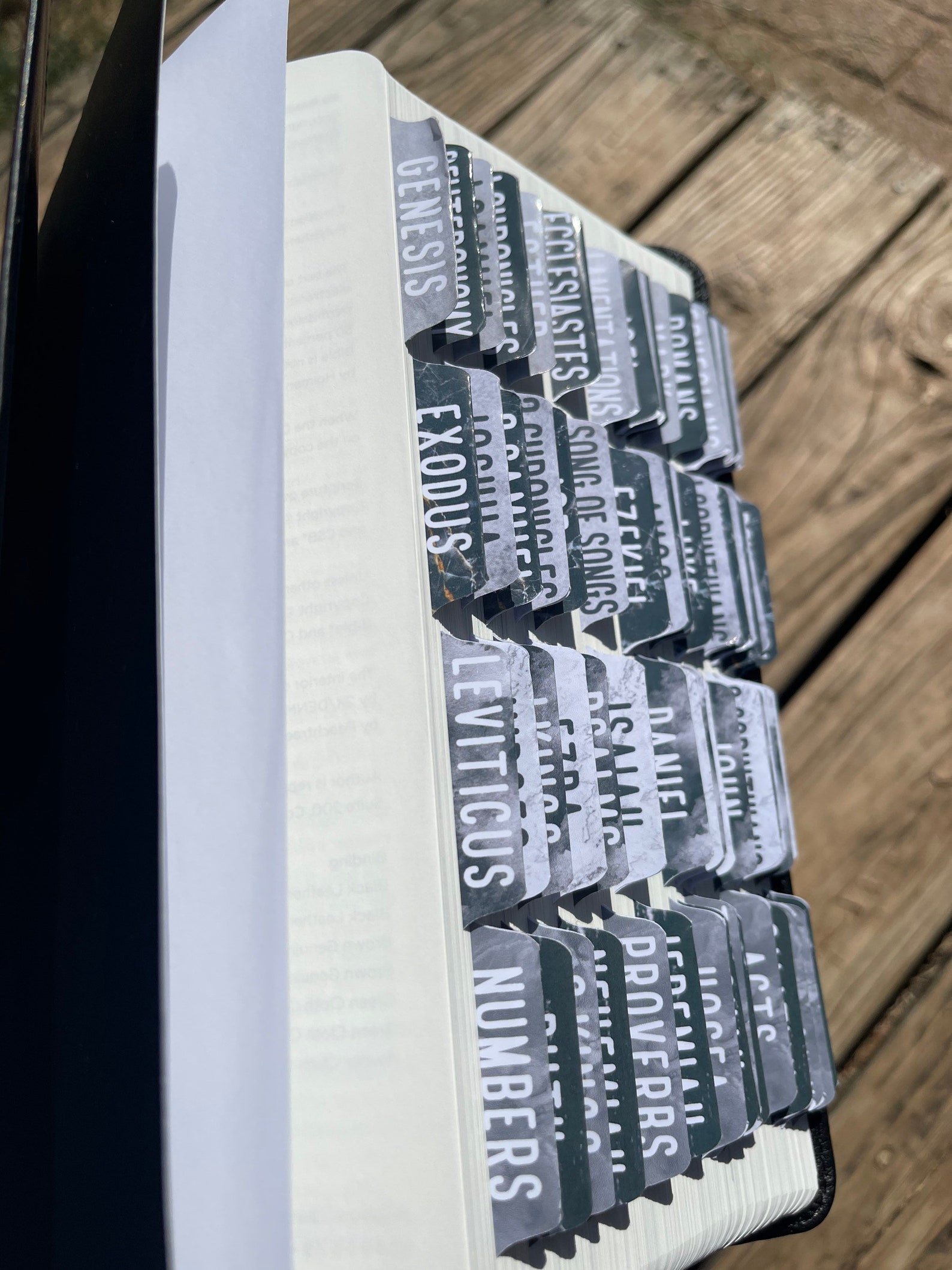 Glossy Vinyl Bible Tabs With Placement Guide for Bible Study - Etsy