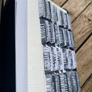 Glossy Vinyl Bible Tabs With Placement Guide for Bible Study - Etsy