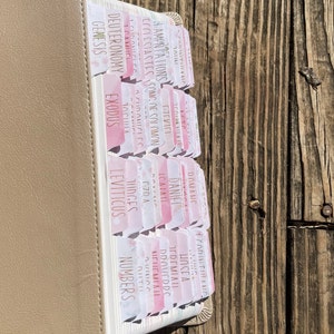 Glossy Vinyl Bible Tabs With Placement Guide for Bible Study - Etsy