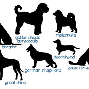 Custom Dog Breed Decals - Etsy