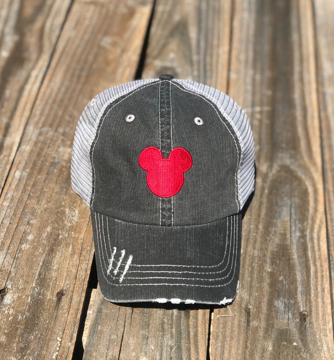 Disney Trucker Hat With Your Color Choice of BIG Mickey Ears - Etsy