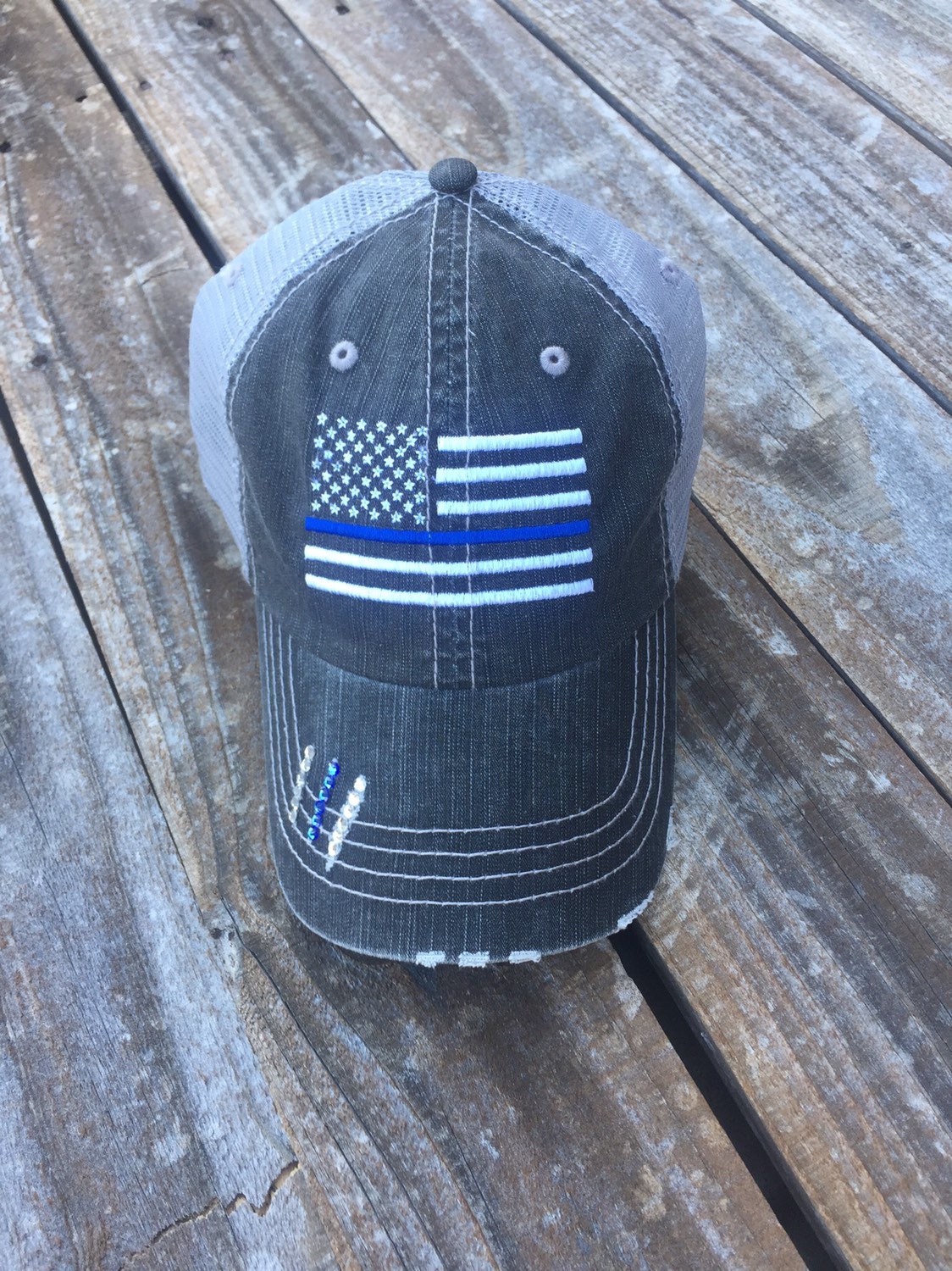 Back the Blue Back the Red First Responders Trucker Hat - Etsy