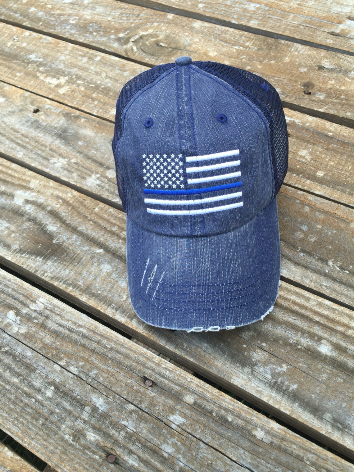 Back the Blue ~ Police and Law Enforcement Trucker Hat ~ All Lives ...