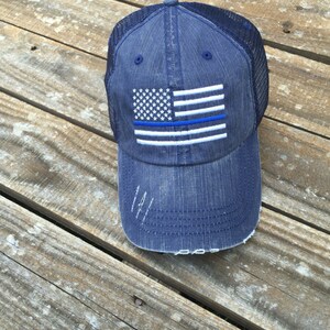 Back the Blue ~ Police and Law Enforcement Trucker Hat ~ All Lives ...