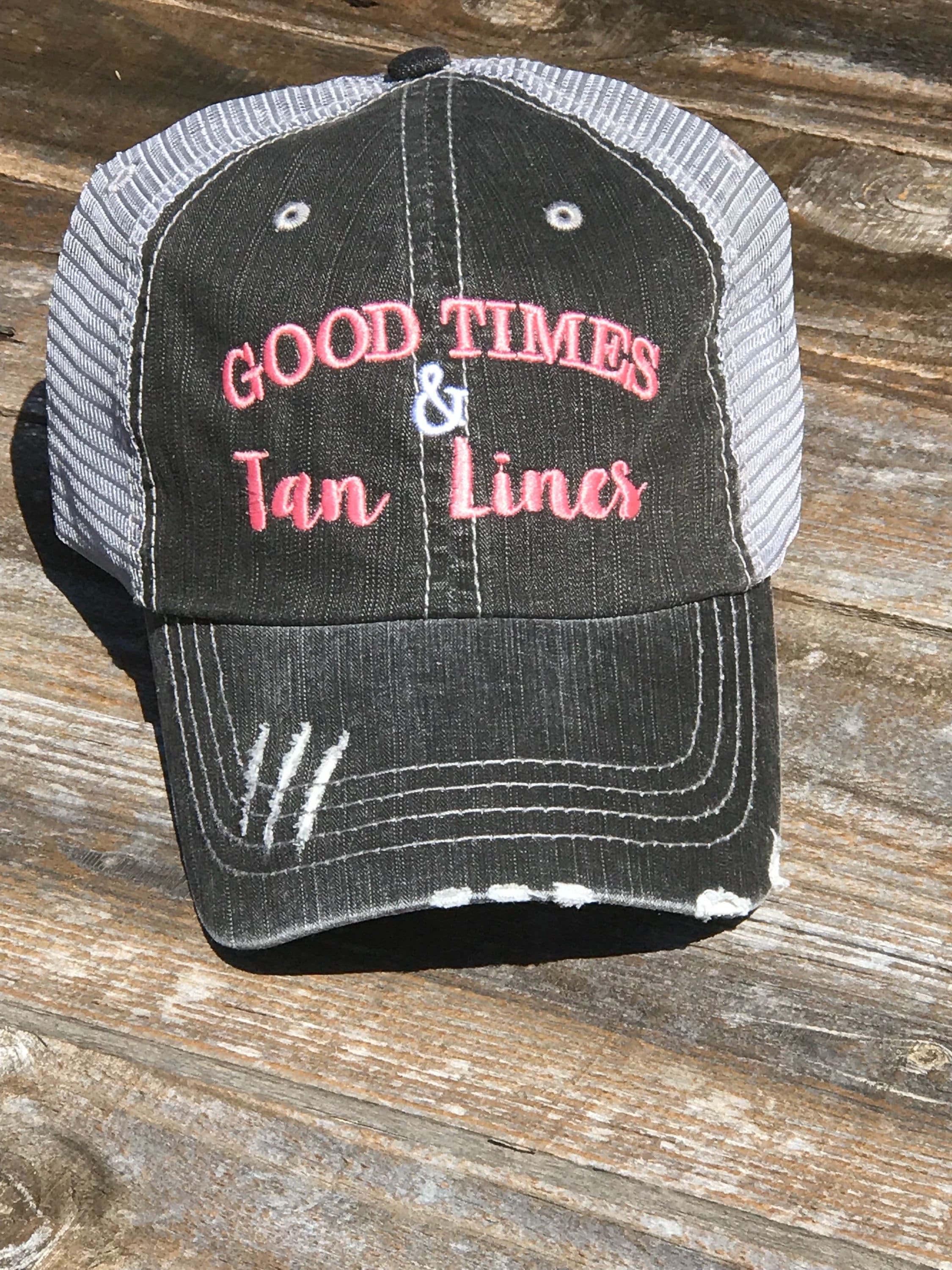 Good Times & Tan Lines Trucker Hat - Etsy