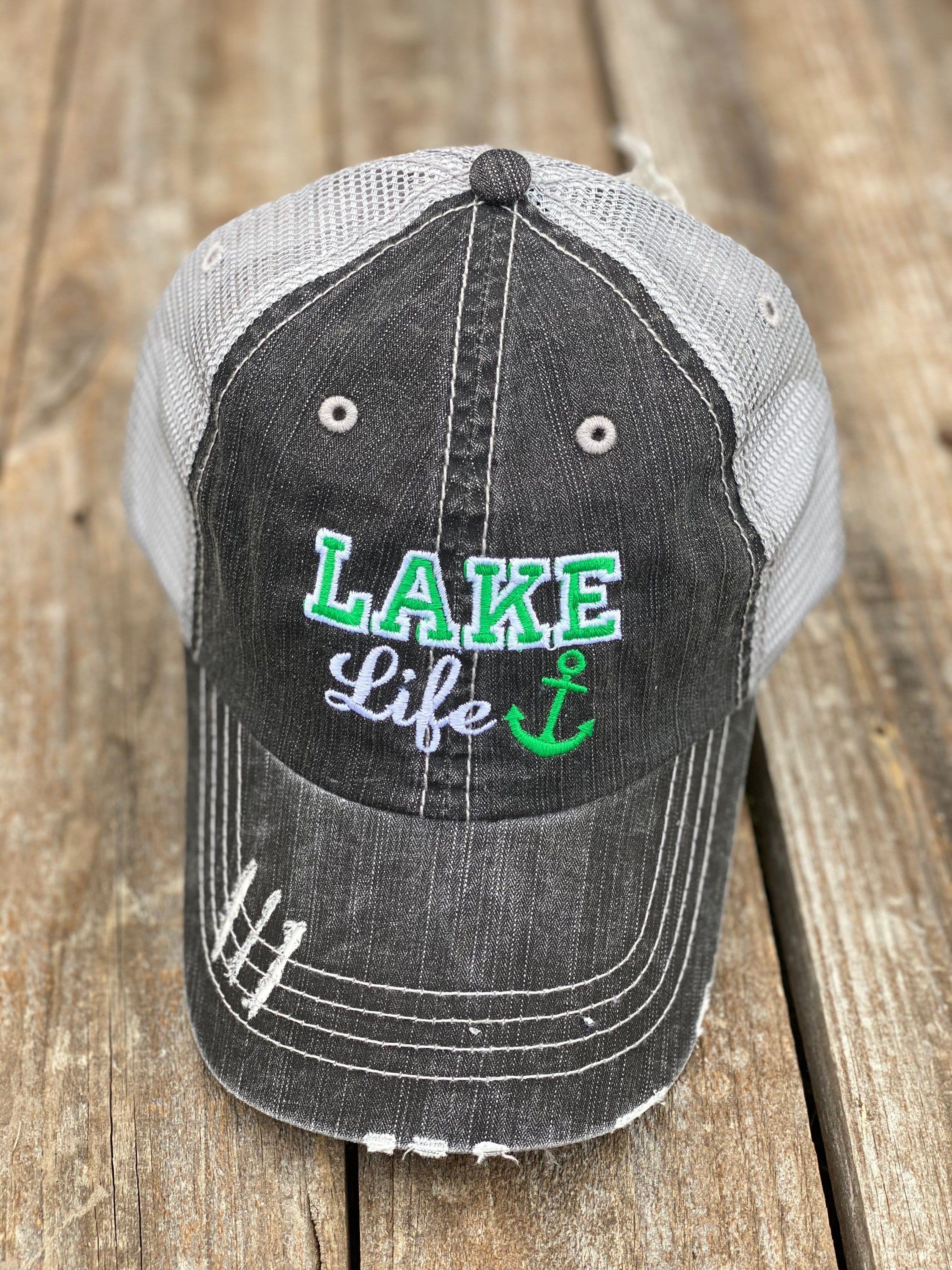 Lake Life Trucker Hat With Your Choice of Anchor Color - Etsy