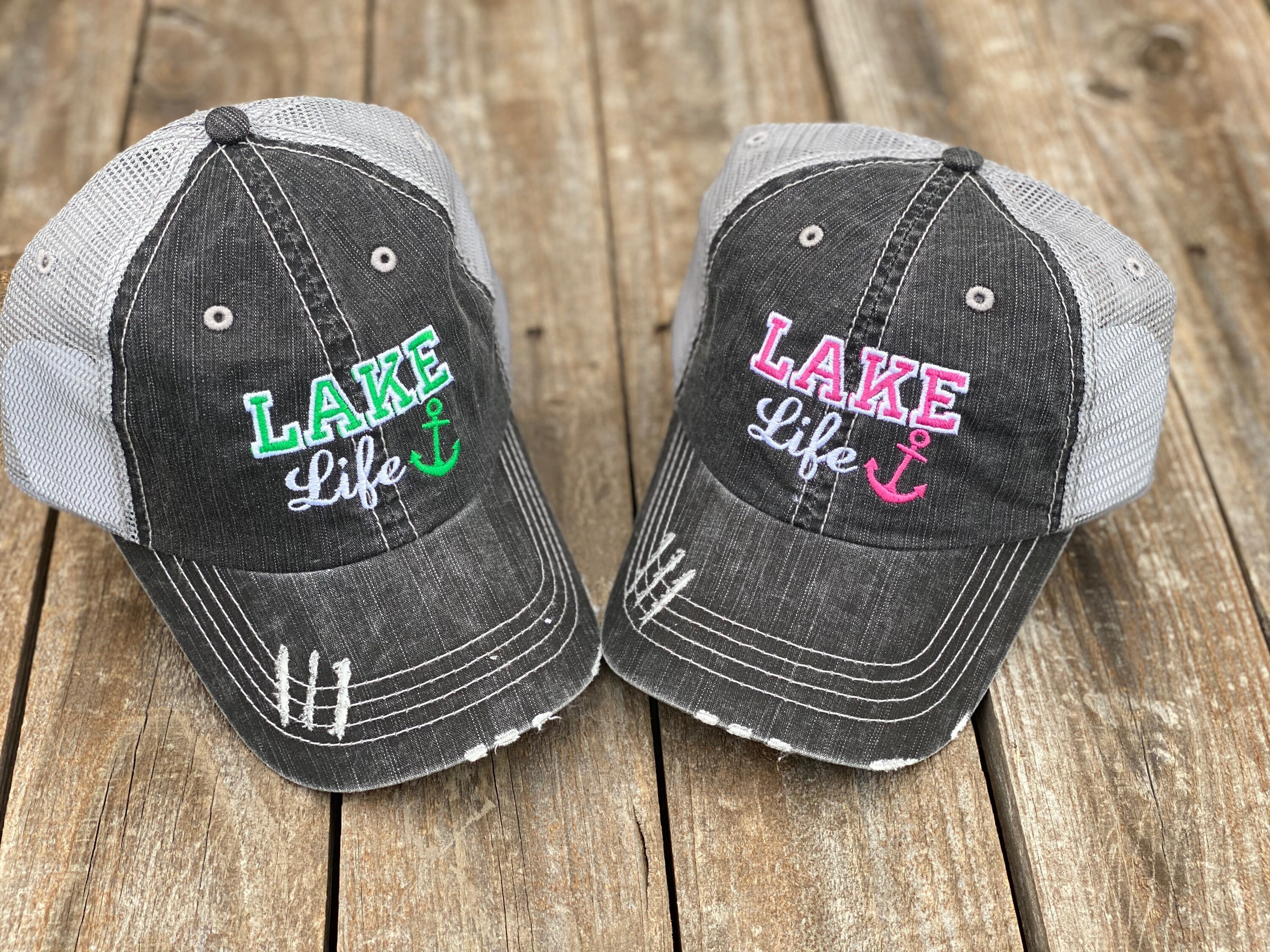 Lake Life Trucker Hat With Your Choice of Anchor Color - Etsy