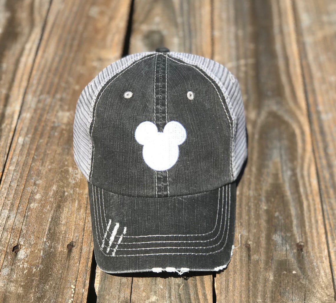Disney Trucker Hat With Your Color Choice of BIG Mickey Ears - Etsy