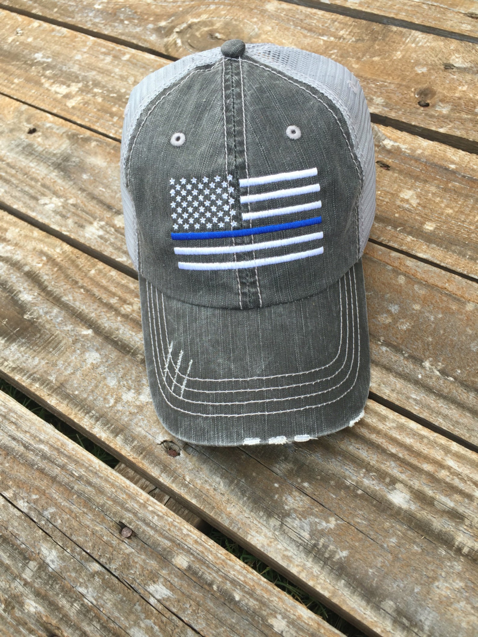 Back the Blue ~ Police and Law Enforcement Trucker Hat ~ All Lives ...