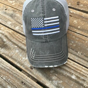 Back the Blue ~ Police and Law Enforcement Trucker Hat ~ All Lives ...