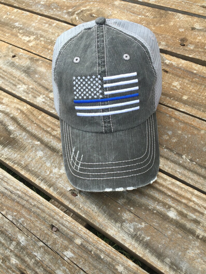 Back the Blue ~ Police and Law Enforcement Trucker Hat ~ All Lives ...
