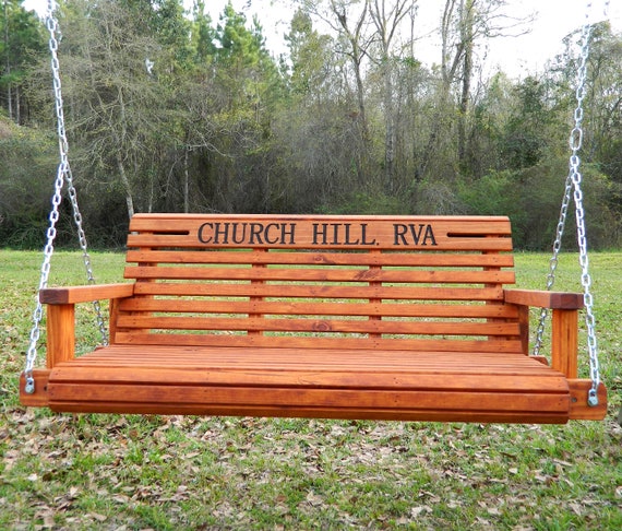 Solid wood porch swing store