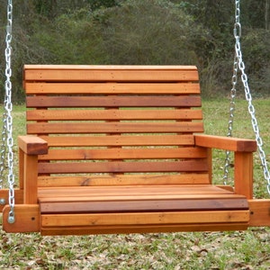 2ft Pine Porch Swing, Swing Chair, Patio Chair Swing, Tree Swing ...