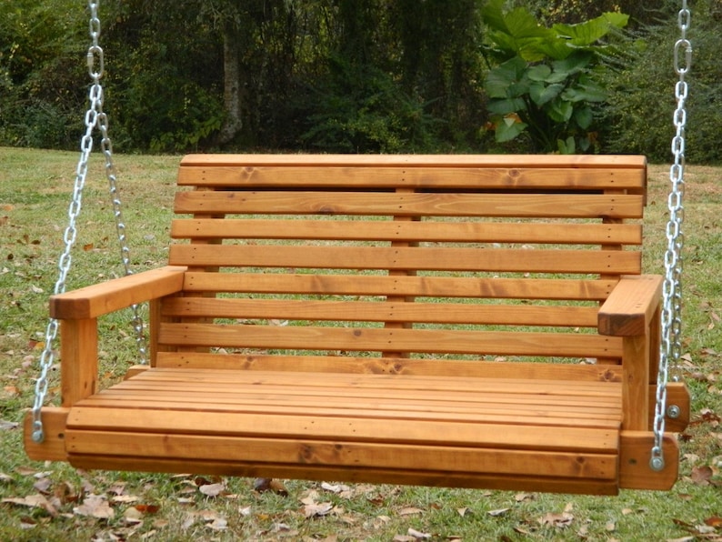 3ft Cedar Porch Swing Swing Chair Tree Swing Hanging Chair - Etsy