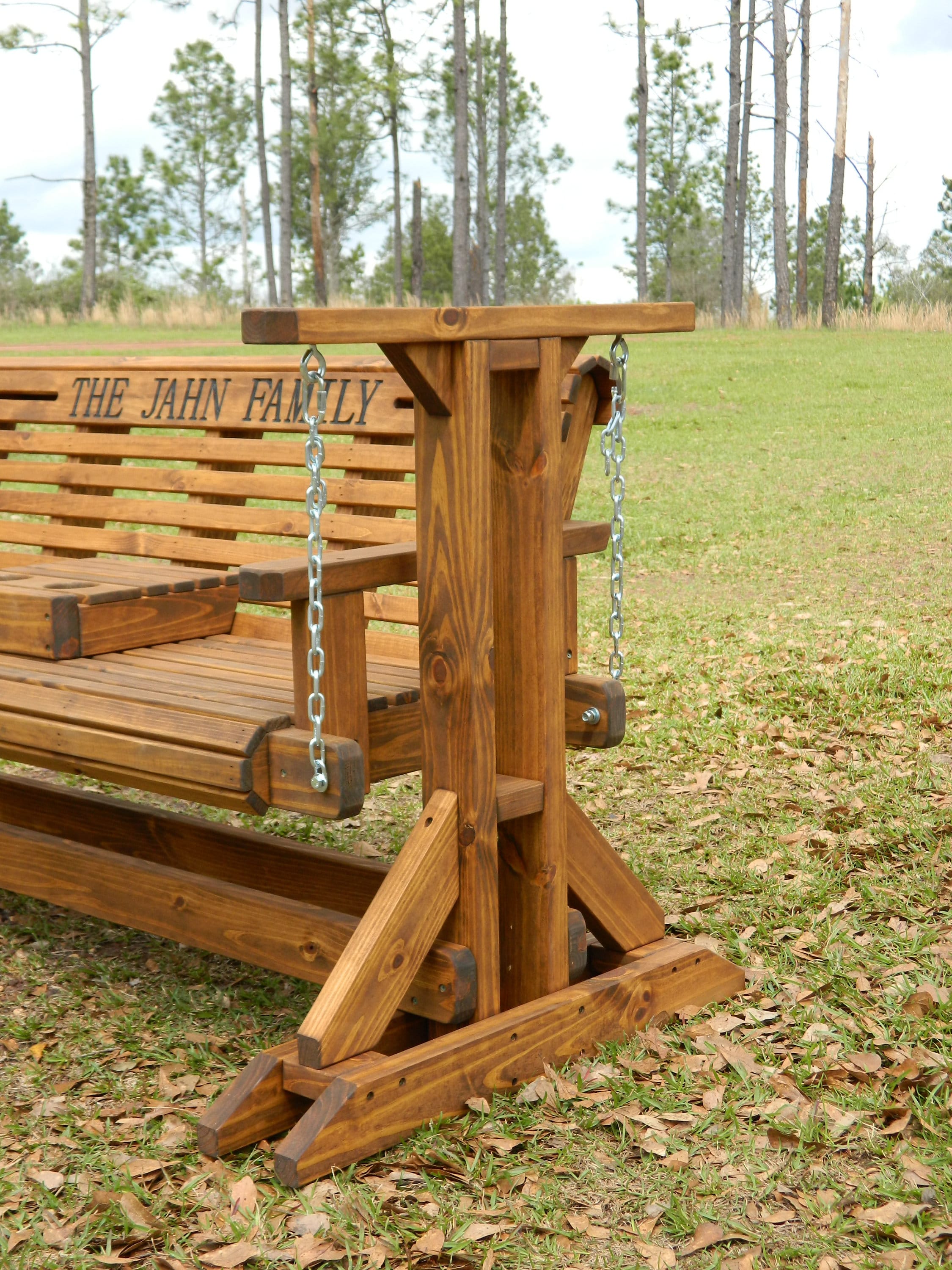 Marquette glider porch swing with stand store