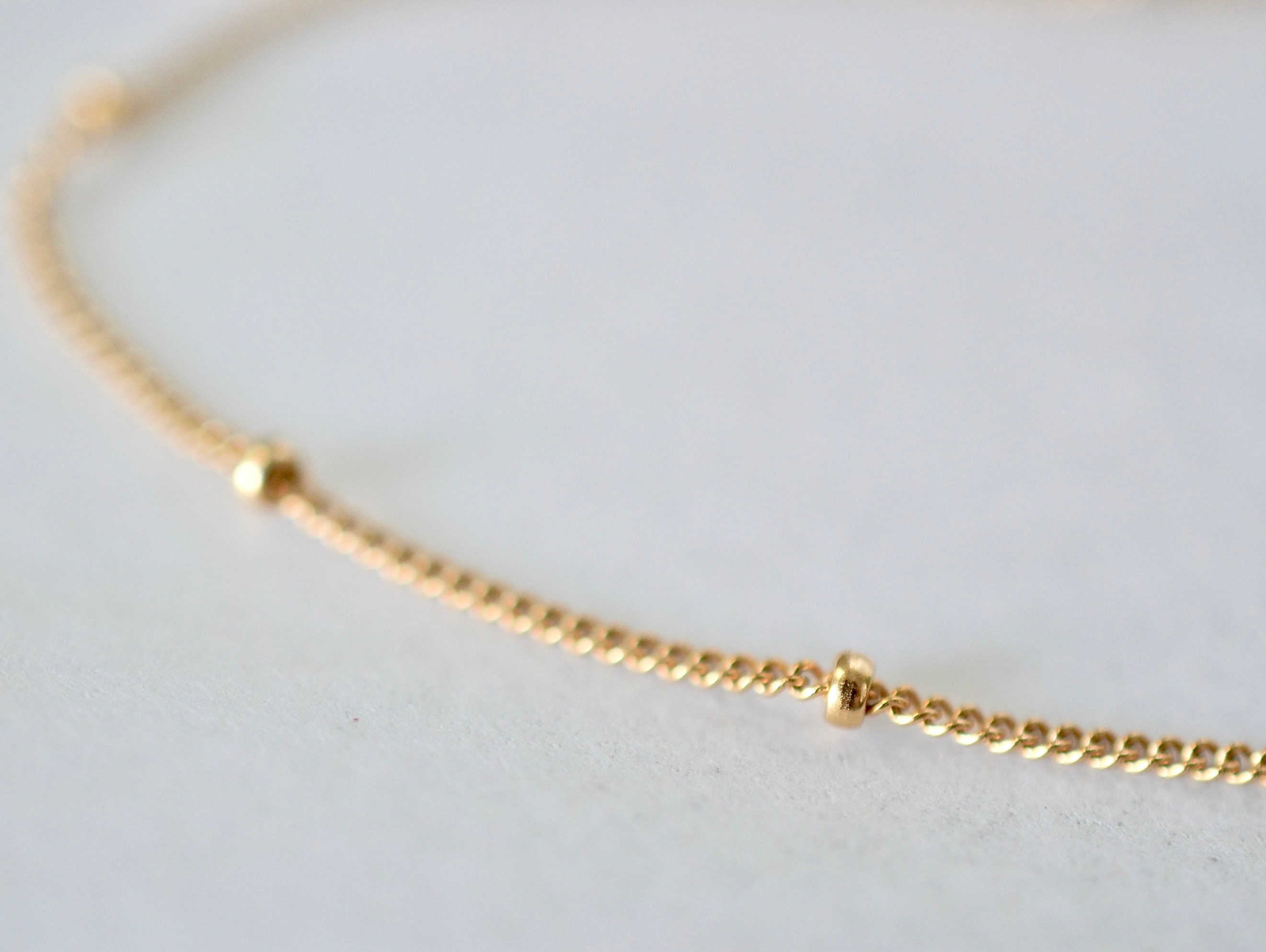 Satellite Chain Necklace Dainty Necklace Layering Necklace - Etsy