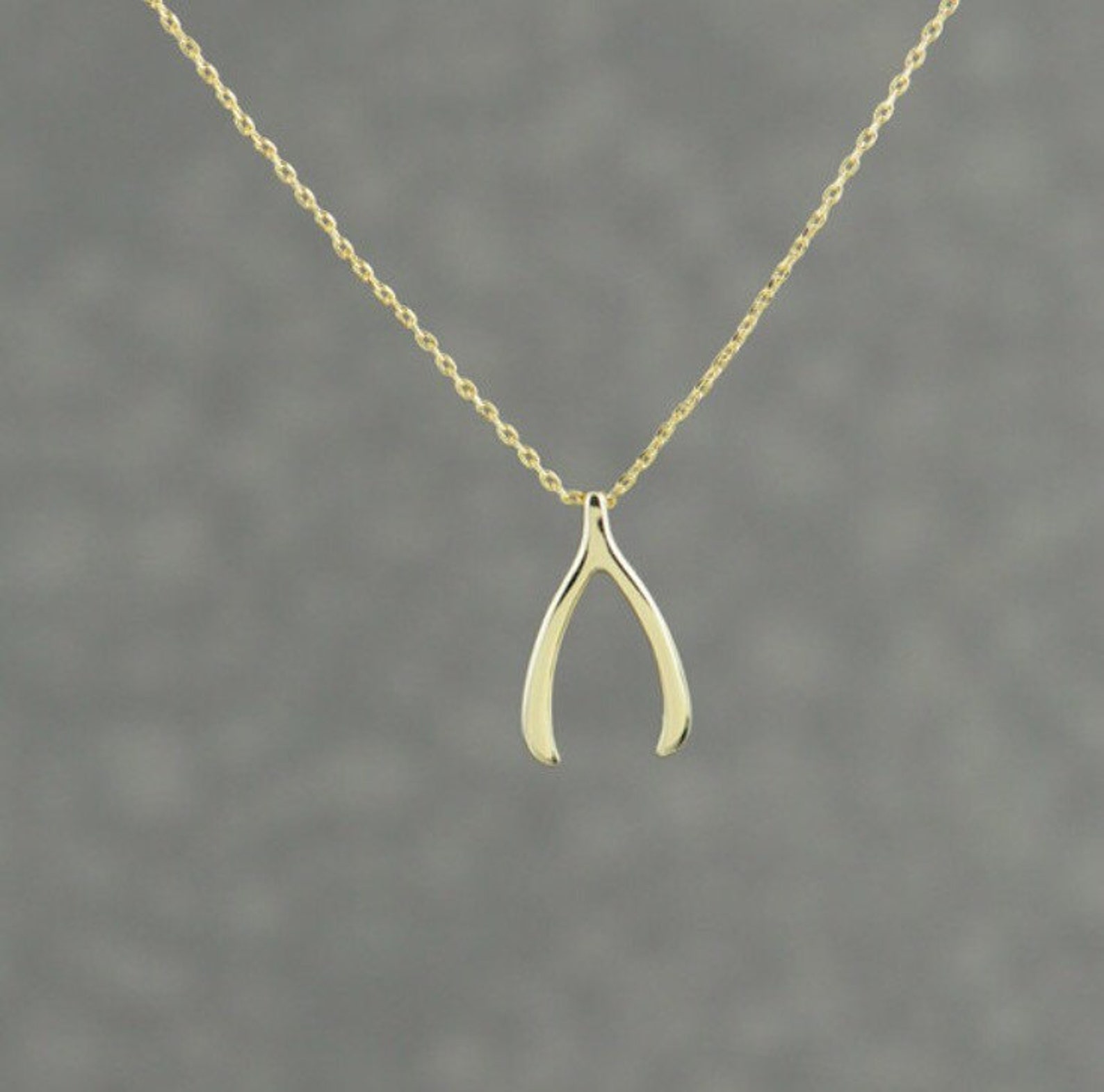 Small Wishbone Necklace/ Wishbone Necklace Silver/ Wishbone | Etsy