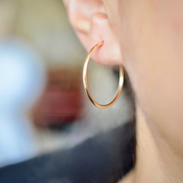 Endless Hoop Earring - Etsy