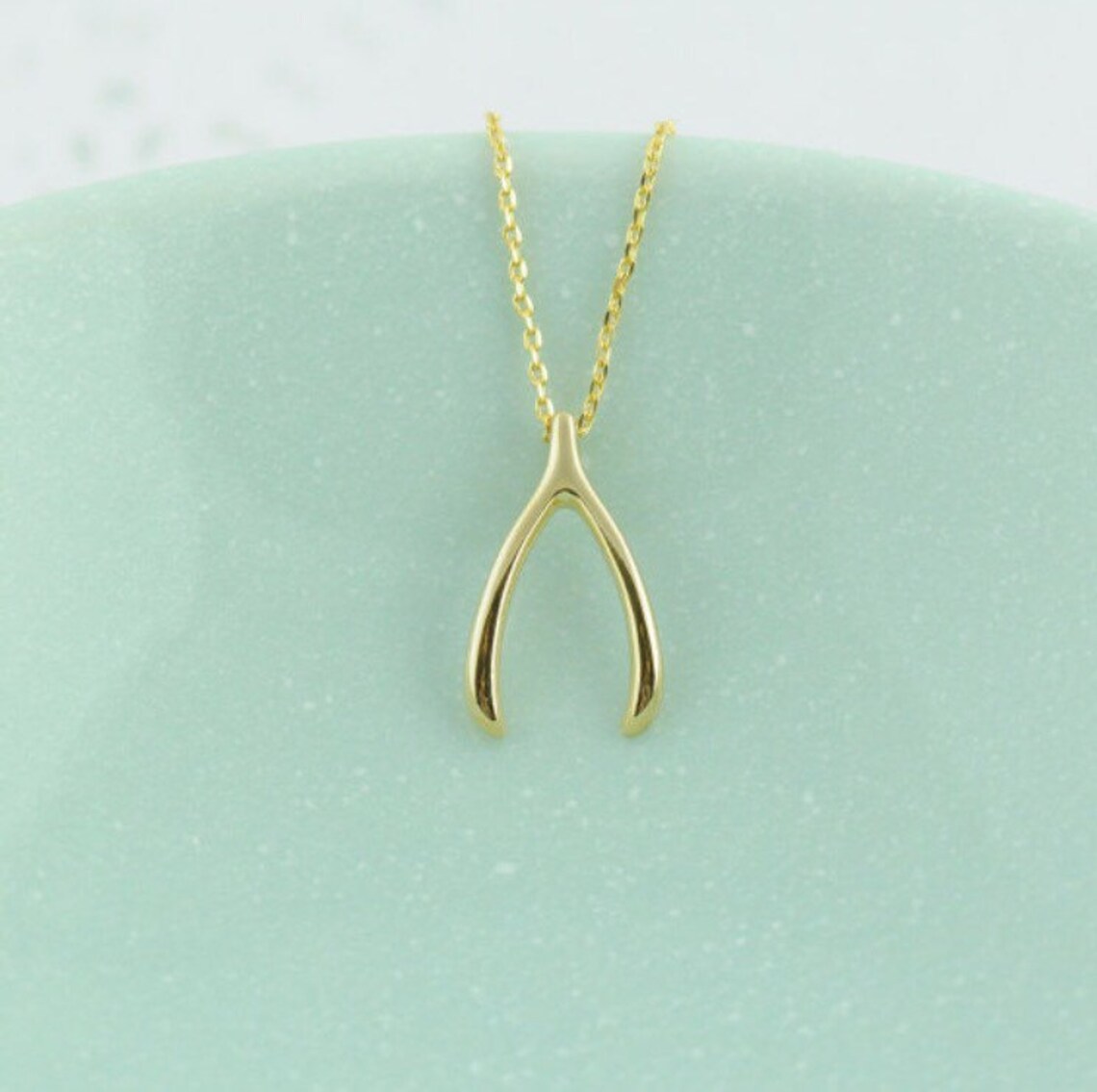 Small Wishbone Necklace/ Wishbone Necklace Silver/ Wishbone | Etsy