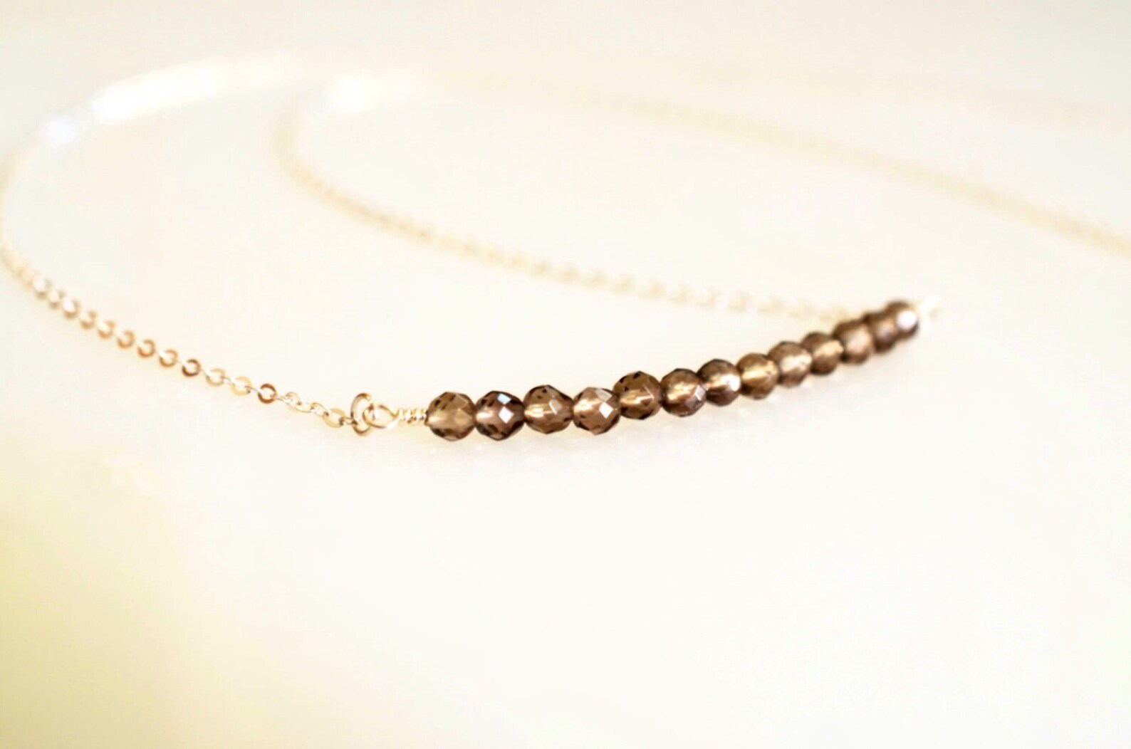 Beaded Bar Necklaces/ Gemstone Bar Necklaces/ Layering - Etsy