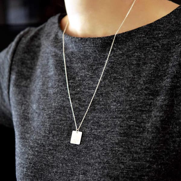 Square Pendant - Etsy