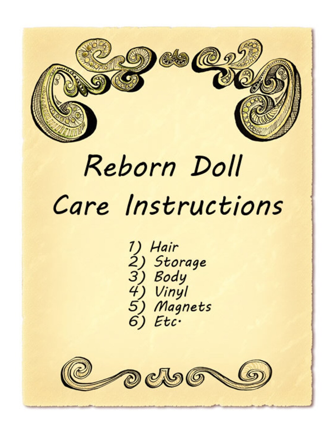 Printable Silicone Baby Care Instructions Set - Etsy