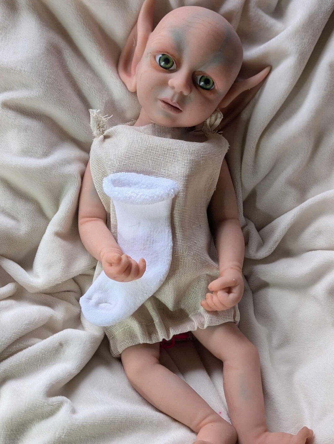 17 Ready to Ship Elf Dobby Harry Potter Girl Doll Custom Full Silicone ...