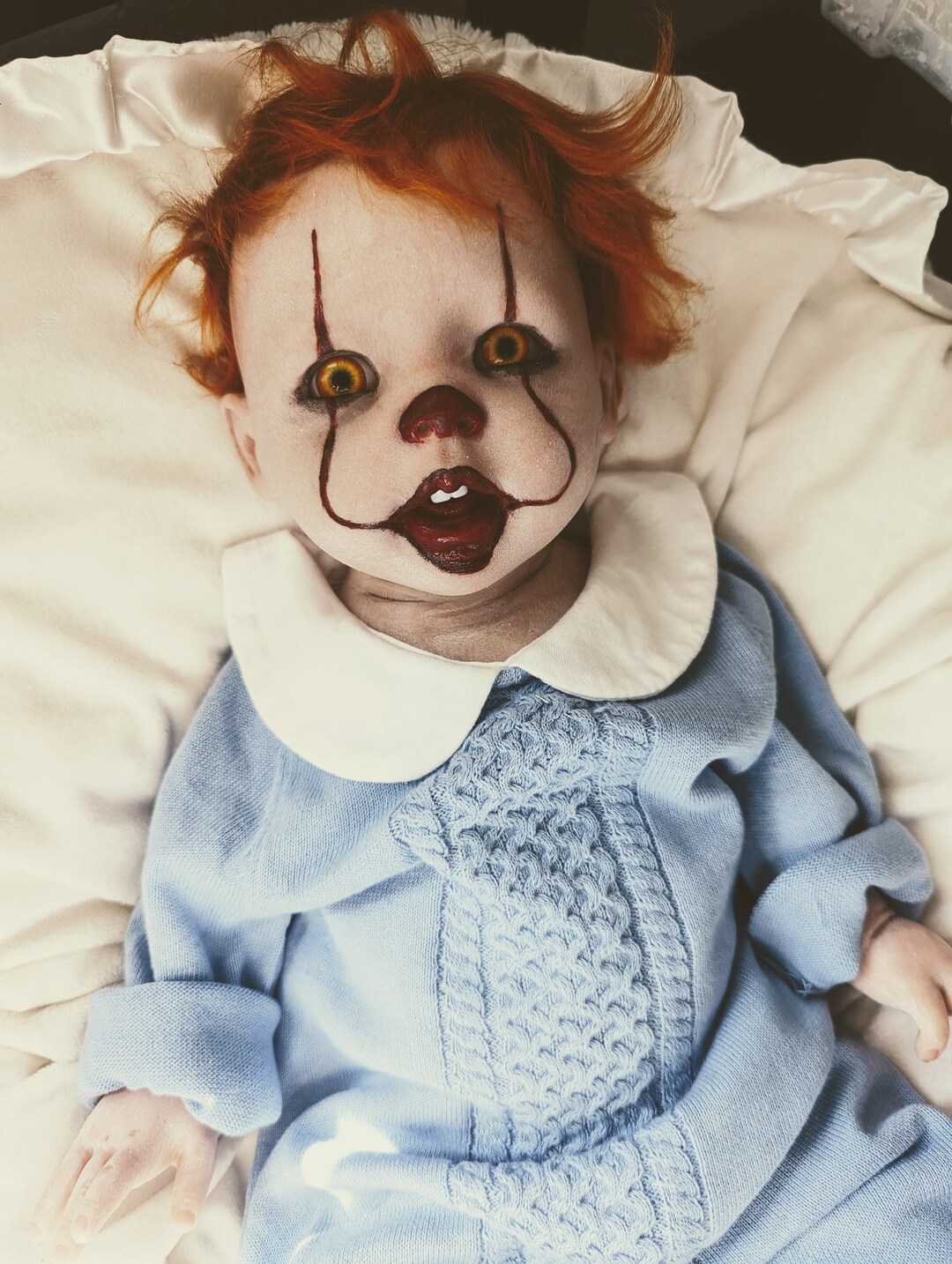 Ready to Ship Full Body Solid Glo Silicone Baby Boy 21 PENNYWISE IT ...