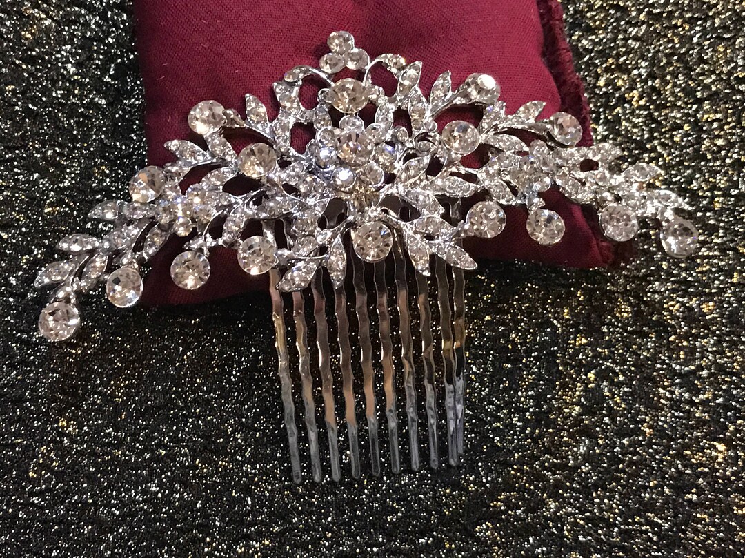 The ELEANOR Comb Swarovski Crystals Wedding Hair Headpiece - Etsy