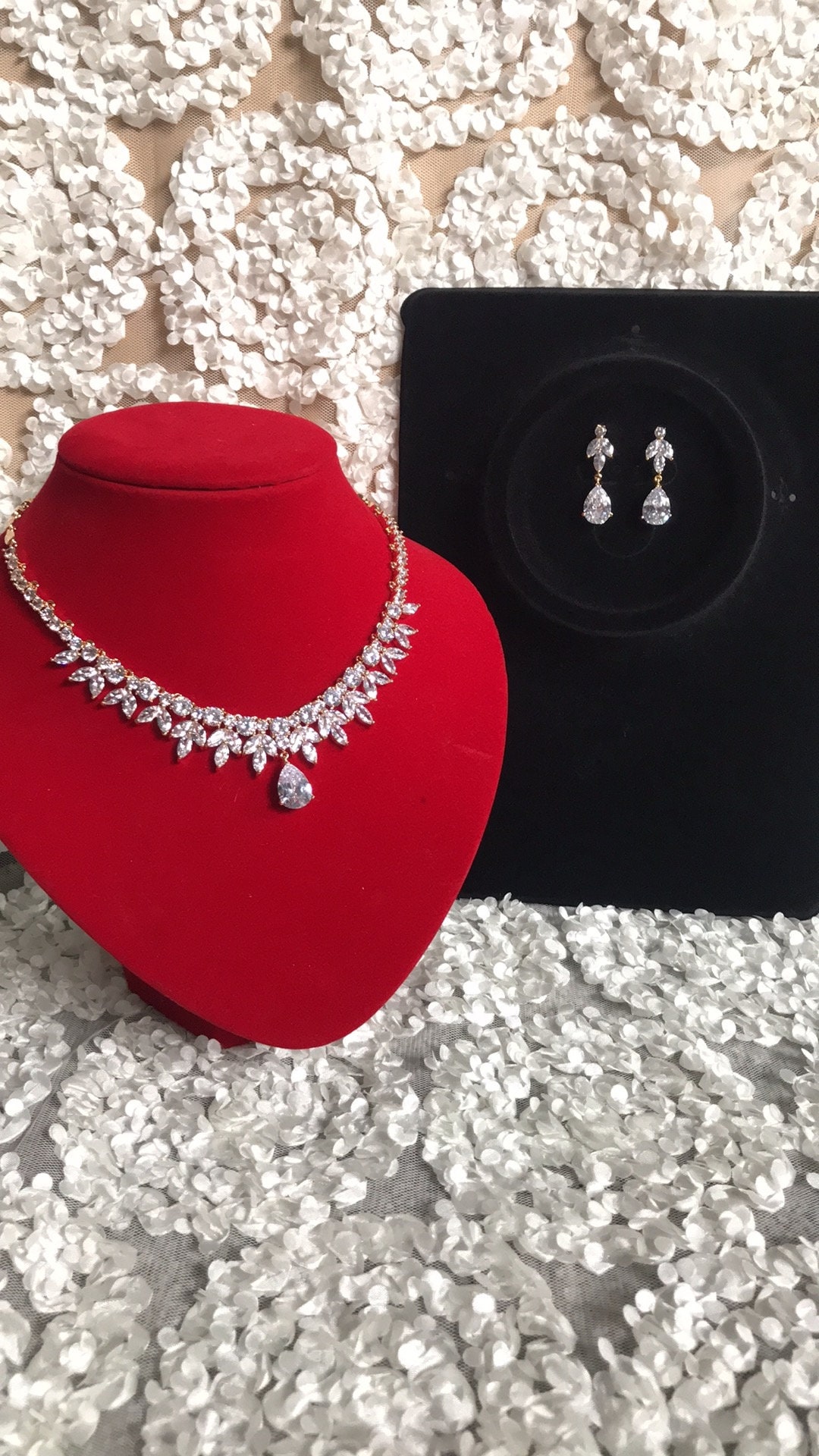 Bridal Necklace STAZIA Swarovski Crystal Wedding Jewelry - Etsy