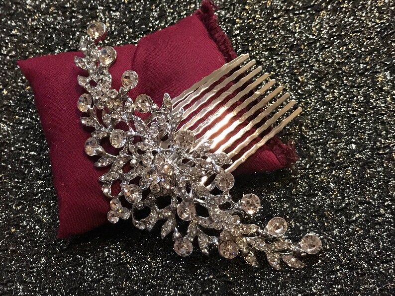 The ELEANOR Comb Swarovski Crystals Wedding Hair Headpiece - Etsy