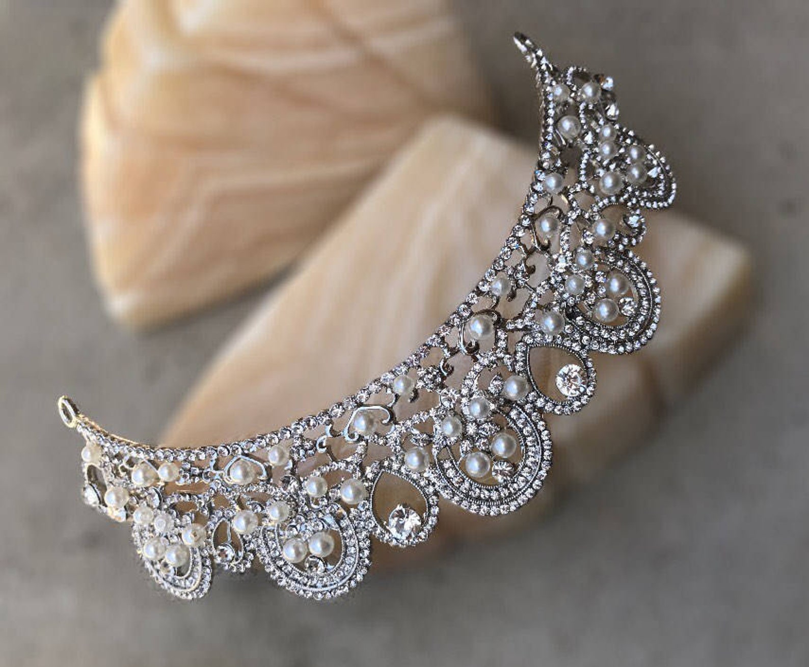Our ROWENA Tiara Swarovski Crystals Luxury Wedding Crown - Etsy UK