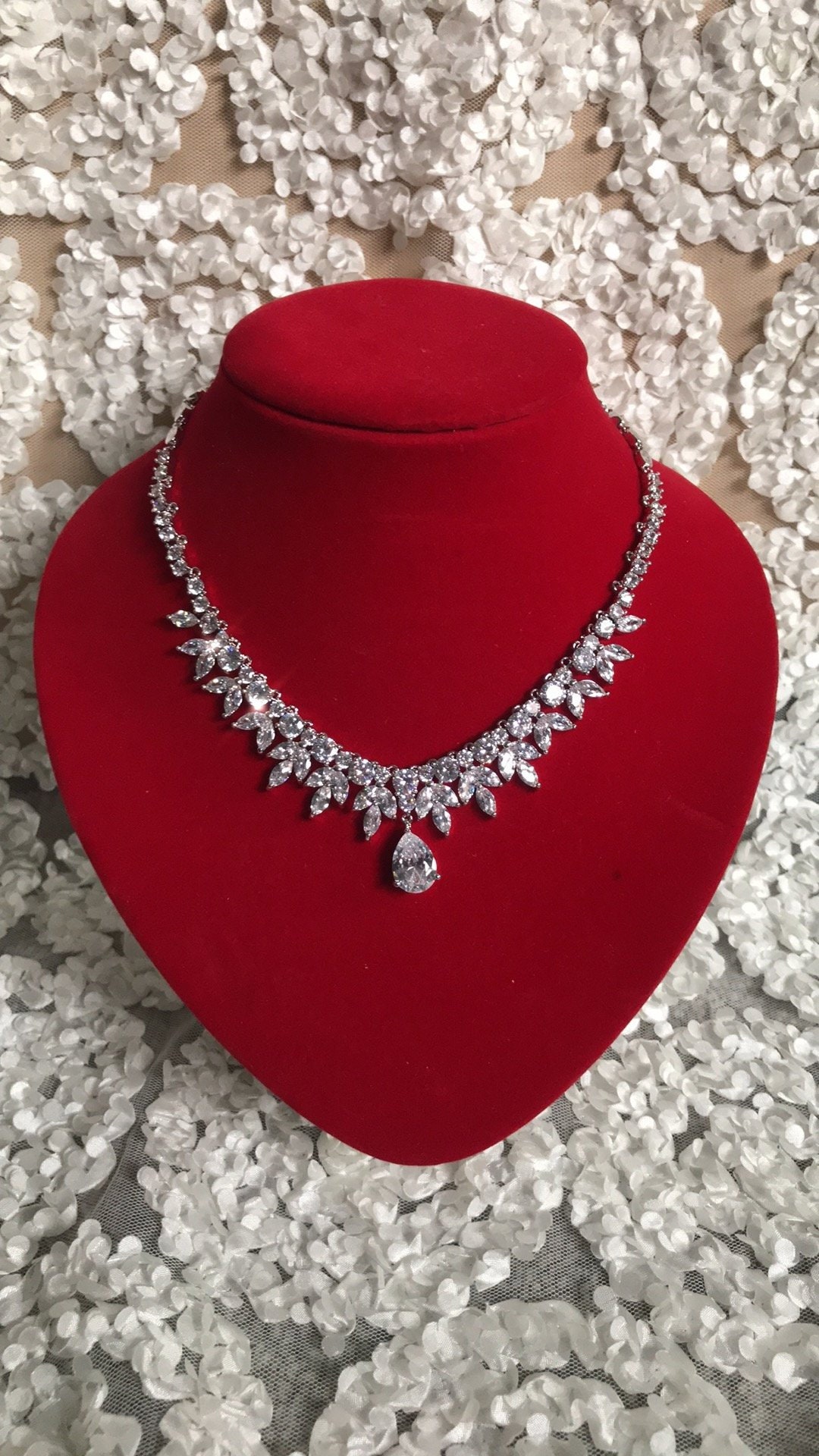 Bridal Necklace STAZIA Swarovski Crystal Wedding Jewelry - Etsy