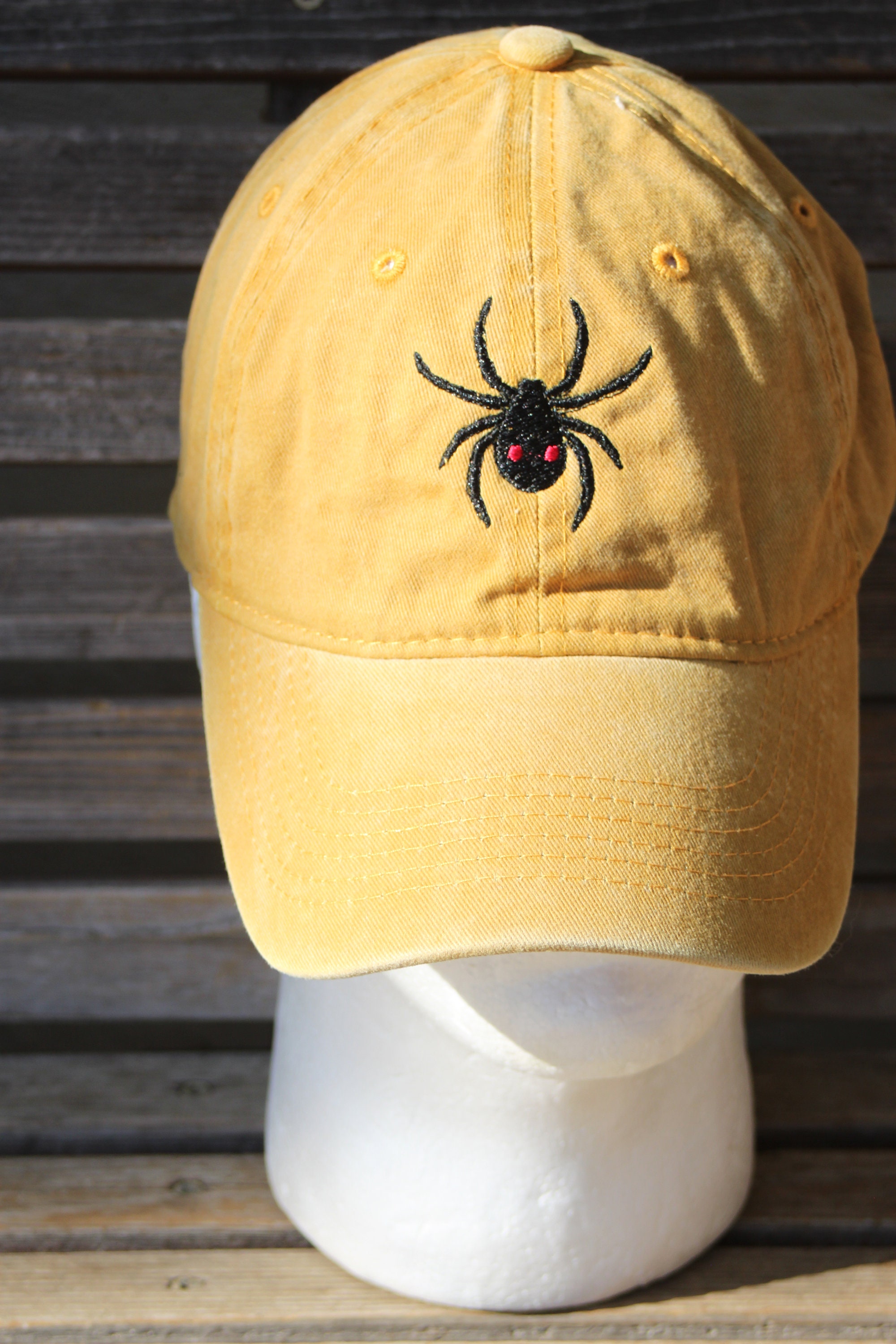 Black widow spider is Embroidered on a Baseball Hat Cap, Adjustable hat ...