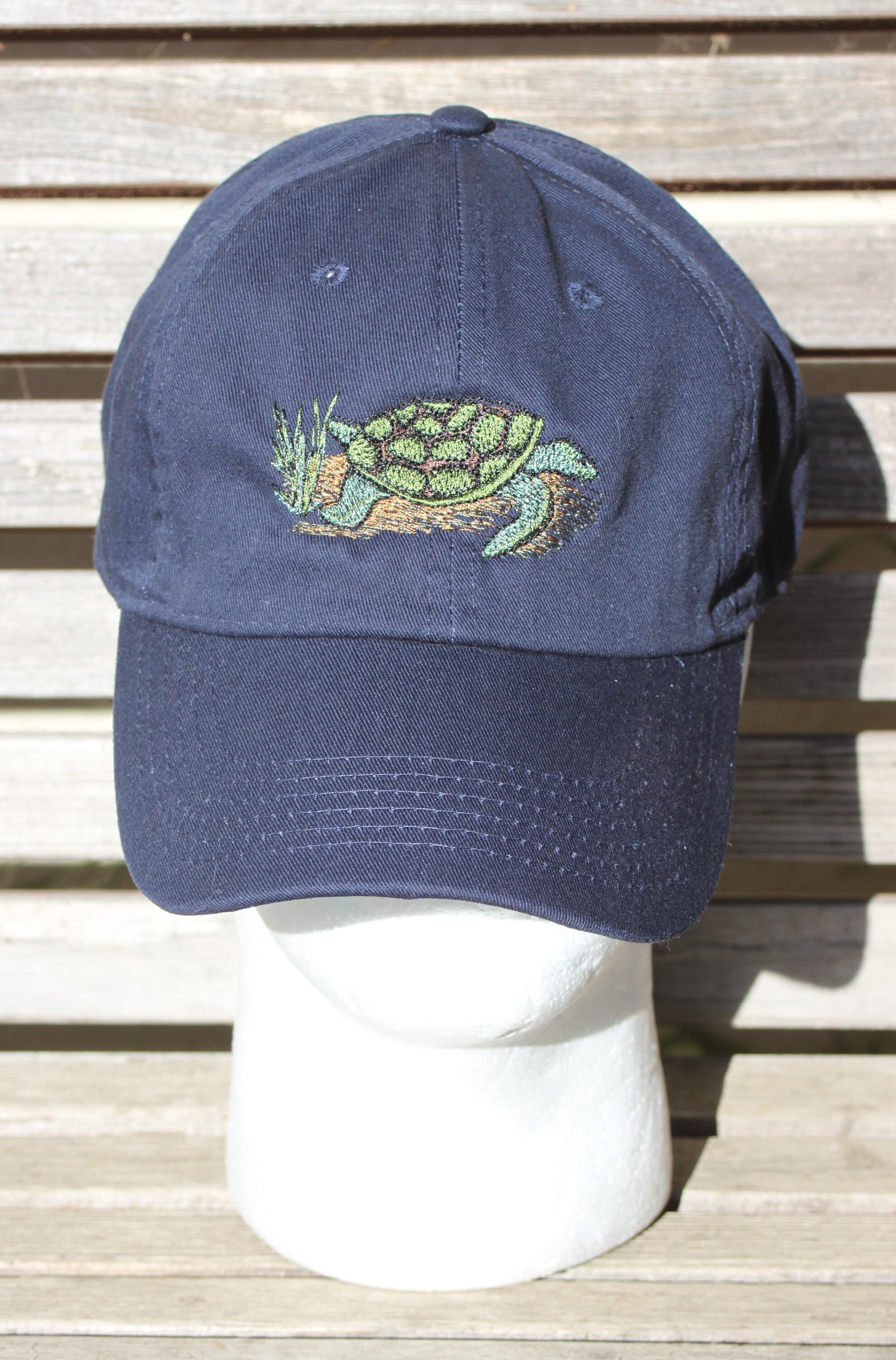 Sea Turtle Embroidered on a Baseball Hat Cap, Adjustable hat, adult ...