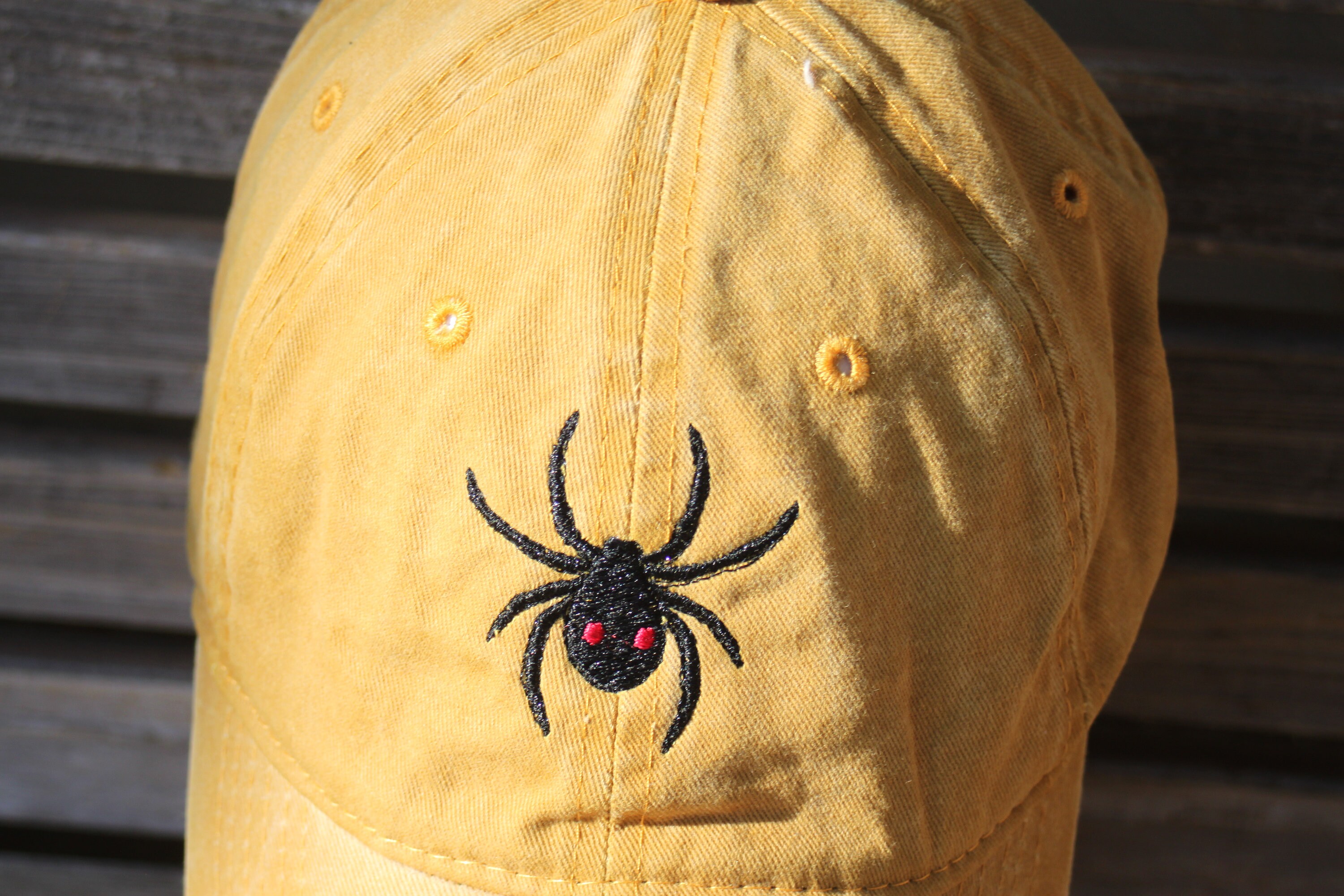 Black widow spider is Embroidered on a Baseball Hat Cap, Adjustable hat ...